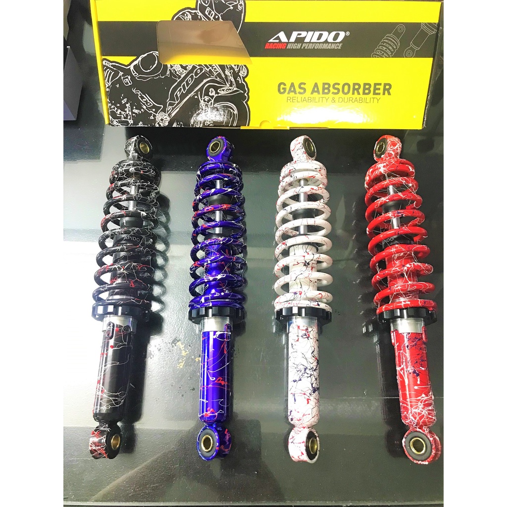 ORIGINAL APIDO 330mm Gas Absorber Batik Ex5 Wave100 Wave125 Future Dash ...