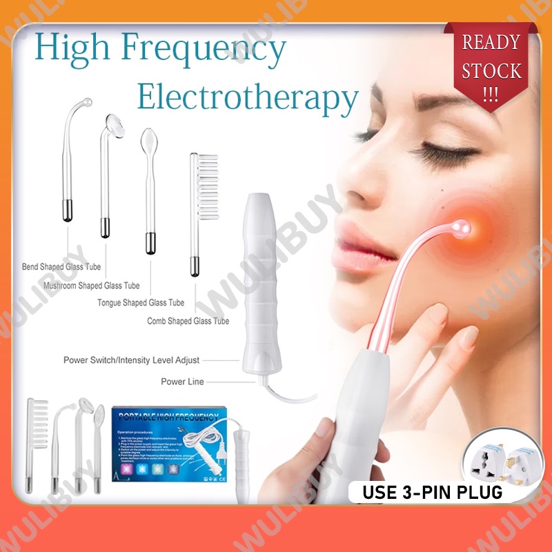 🔥 High Frequency 4 IN 1 Facial Machine Spot Acne Meter Remover Portable ...
