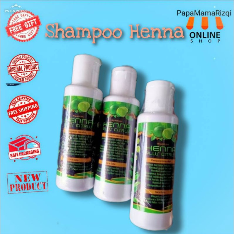 shampoo inai/ rambut gugur/ rambut uban /shampo rambut gugur | Shopee ...