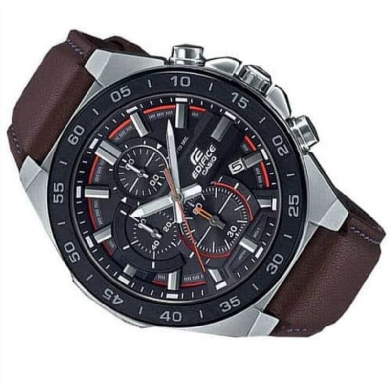 Casio Edifice Chronograph Leather Watch For Men | Shopee Malaysia