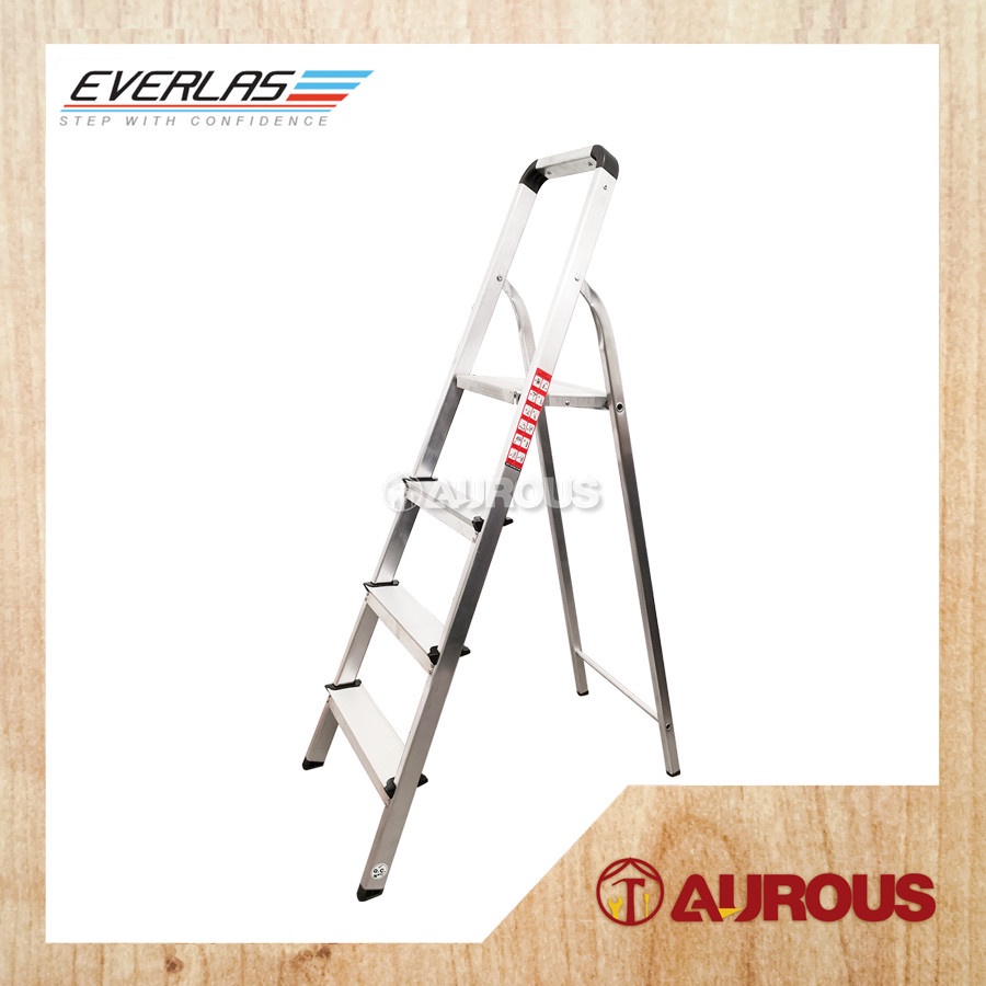 EVERLAS LIGHTWEIGHT HEAVY DUTY SINGLE SIDED PLATFORM ALUMINIUM LADDER 7 ...