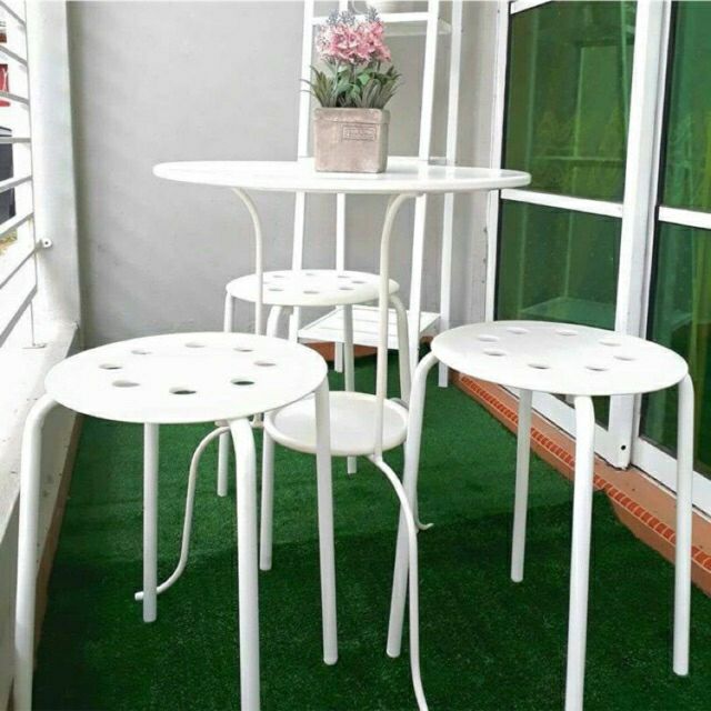 Pre order - 10 DAYS 🔥IKEA SIDE TABLE LINDVED SET WITH MARIUS STOOL🔥 ...