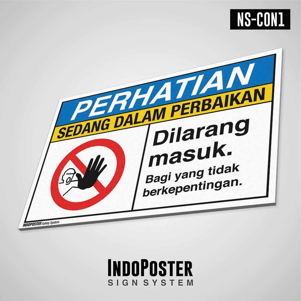 Safety Sign K3 PVC ANSI Sign Inside Repair | Shopee Malaysia