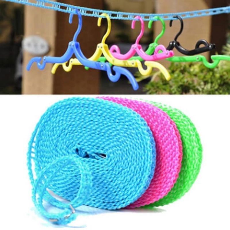 5 Meter Clothesline - 5 m Rope Clothes Drying Hook | Shopee Malaysia