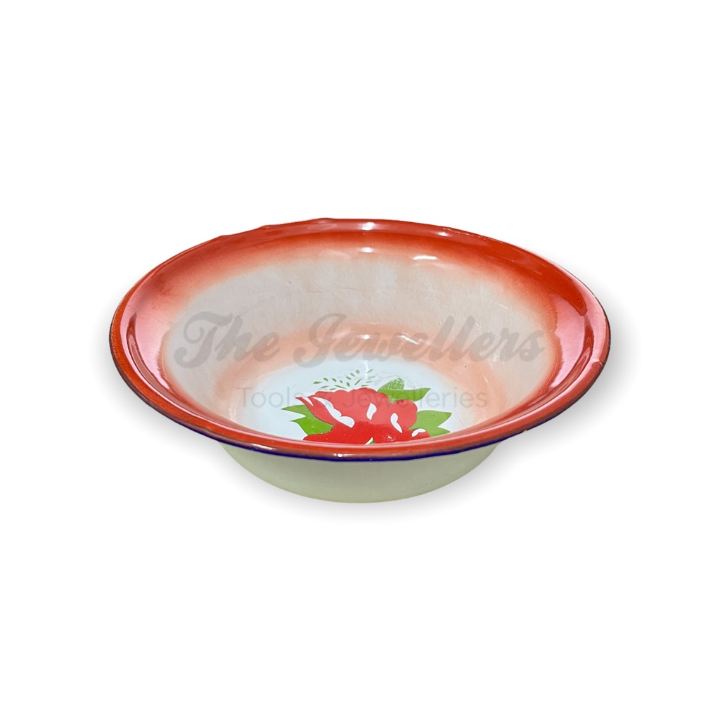 💥READY STOCK💥Vintage Round Enamel Metal Bowl 14cm Mangkuk Ayan | Shopee ...