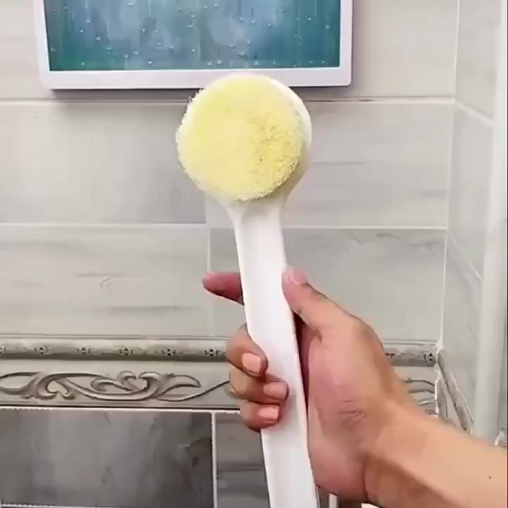 【110g】Japanese-Style Long Handle Bath Brush / Soft Brush / Shower Brush ...