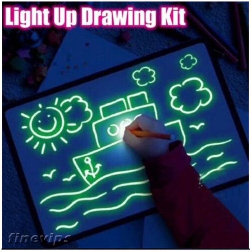 [FinevipsMY] A3 A4 A5 Light Up Drawing Tablet Kit Draw with Light ...