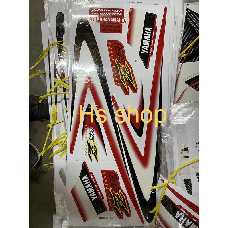 Y125Z y125 Y125ZR 1st model body sticker body stripe Ori design made in ...