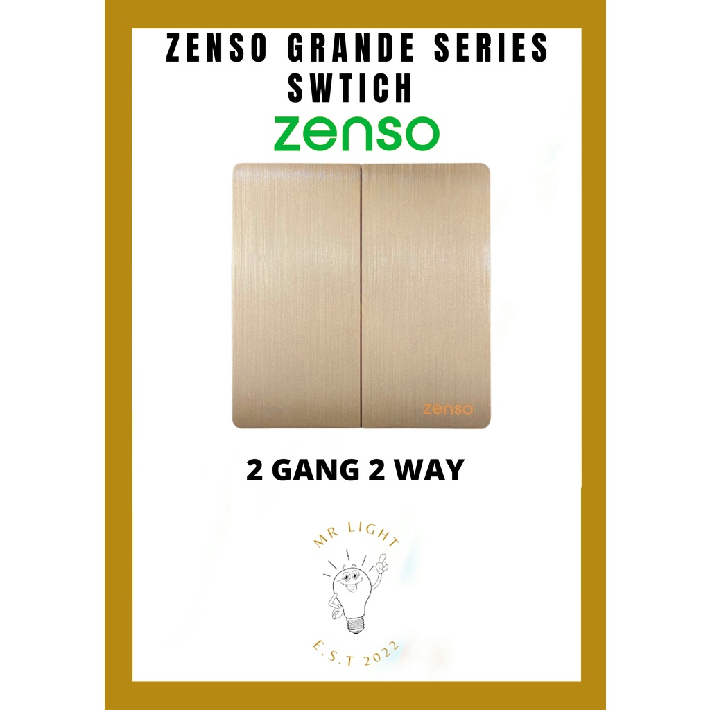 [Sirim] Zenso Grande (Gold) Switch / Switches & Socket Outlet Frameless ...