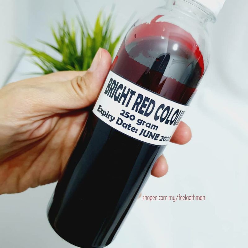 Pewarna Merah Tua / Bright Red / Food Colouring / Pewarna Makanan ...
