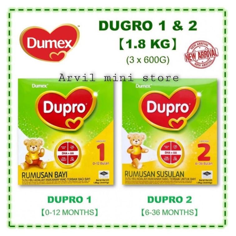 💥Promosi💥 Dumex dupro step 1 & step 2 (1.8kg) | Shopee Malaysia