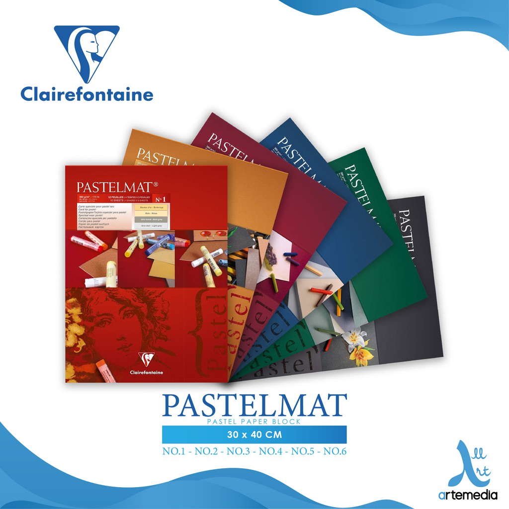 Clairefontaine Pastelmat 30x40cm Pastel Paper Pad | Shopee Malaysia