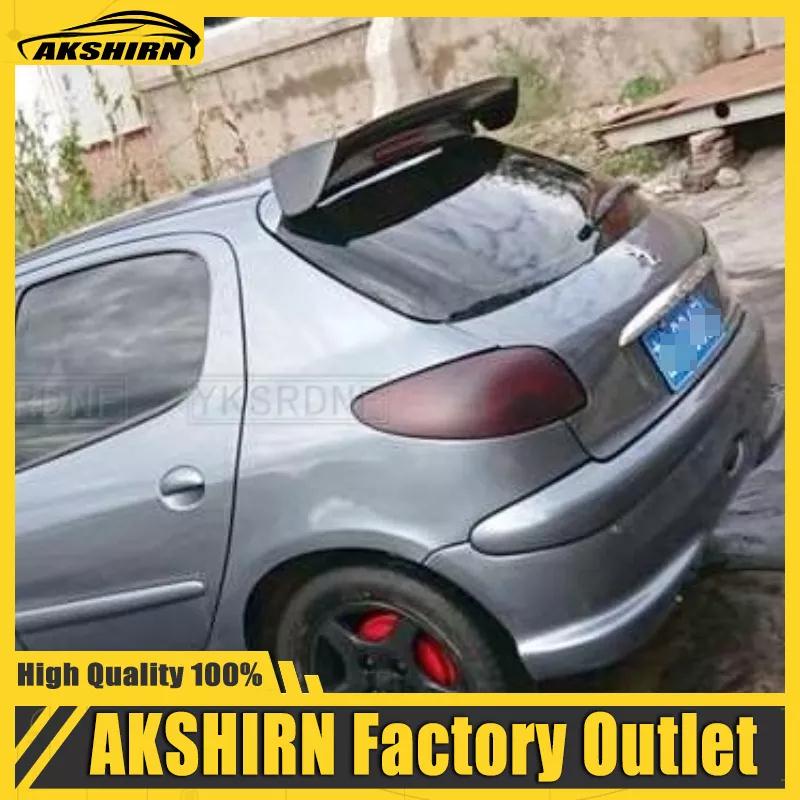Use For Peugeot 307 207 206 Hatchback Spoiler ABS Plastic Carbon Fiber ...