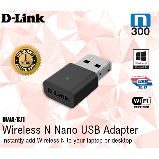 D-Link DWA-131 Wireless N300 Nano USB Adapter | Shopee Malaysia