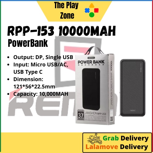 Remax Janshon RPP-153 Polymer Powerbank | Dual Ports | Type-C ...