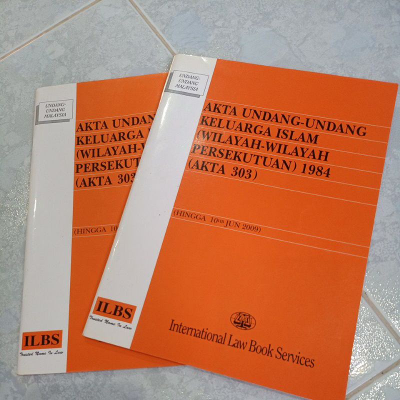 Buku Akta Terpakai AKTA UNDANG-UNDANG KELUARGA ISLAM (WILAYAH ...
