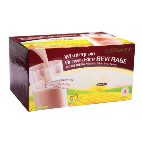 ecoBrown’s Wholegrain Brown Rice Beverage Original 480g (30g X 16s) | Shopee Malaysia