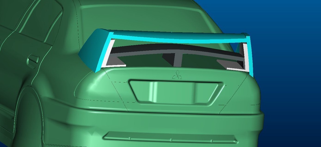 1/10 Lancer Evolution EVO 6 Ⅵ RC PC body shell 190mm width Transparent ...