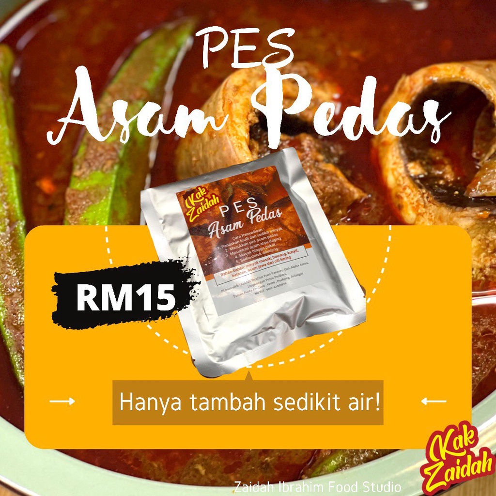 Kak Zaidah Ibrahim Pes Masakan Rempah Laksa Johor Rendang Tok Padang ...