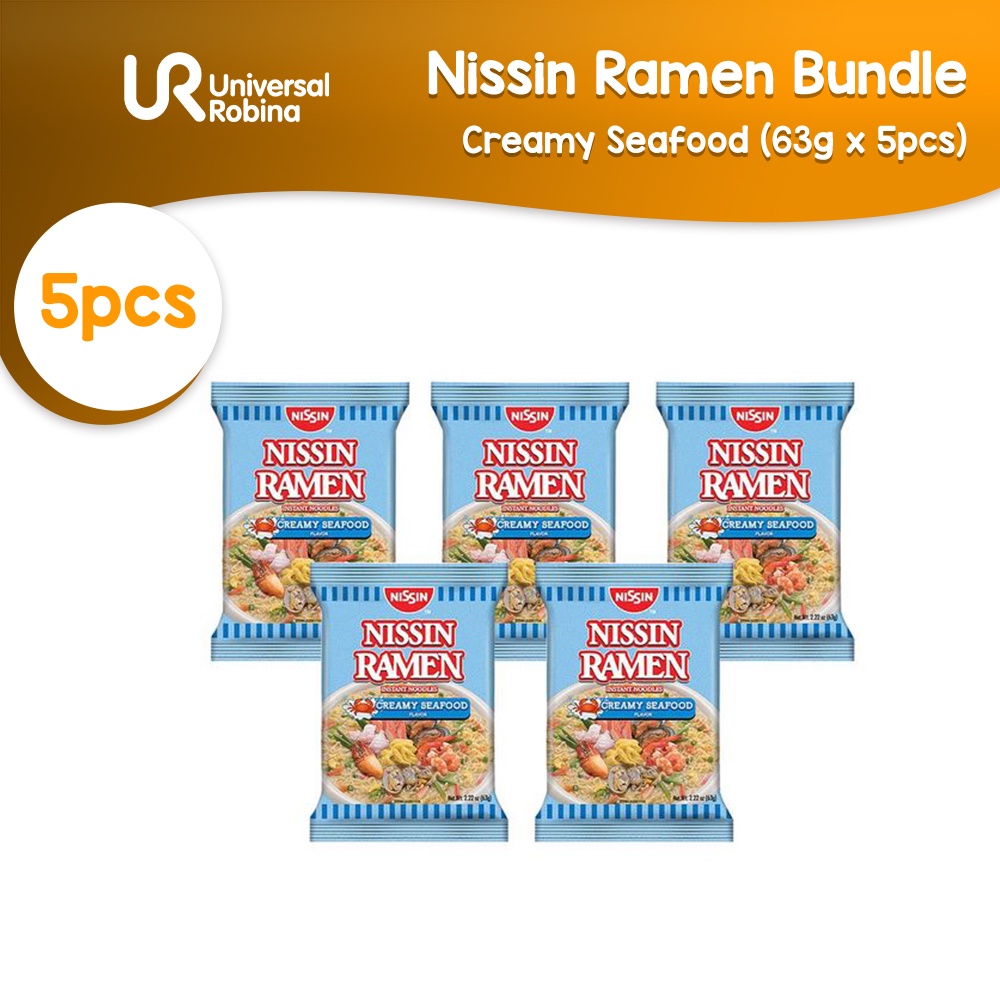 5 x Nissin Ramen Creamy Seafood (63g) | Shopee Malaysia