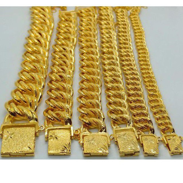 Emas Bangkok Sadur 24k Gelang Coco Klip Petak💥 Harga Termurah 💥100%emas ...