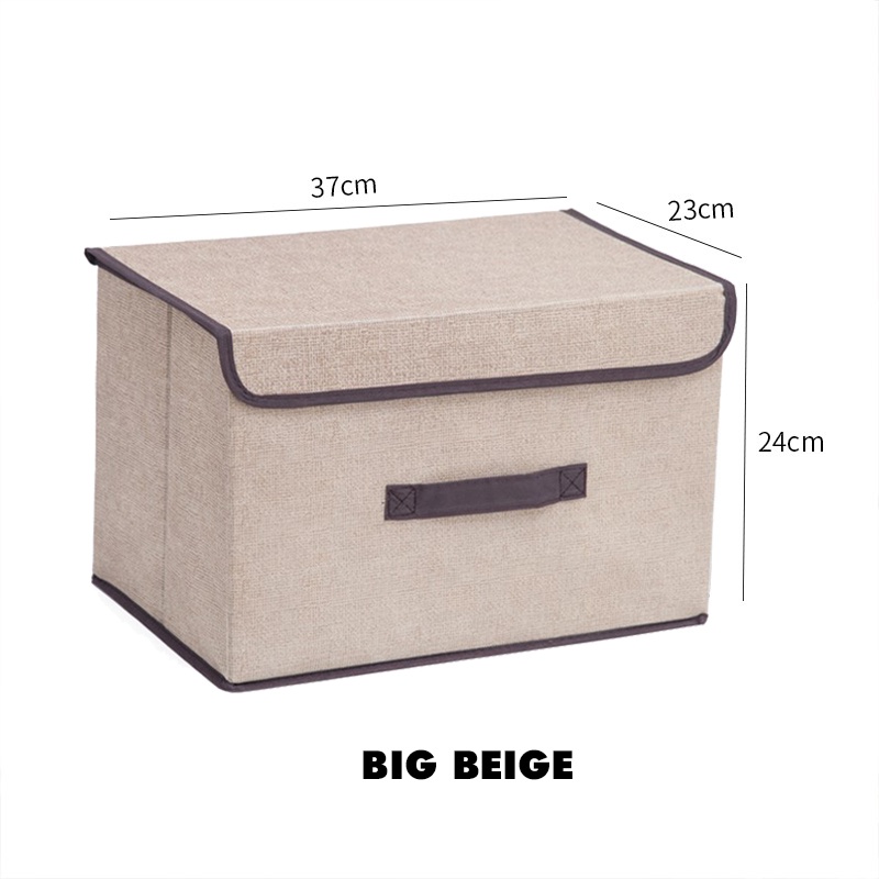 🔥HL🔥Japanese Style Storage Box Foldable Collapsible Storage Box Linen ...