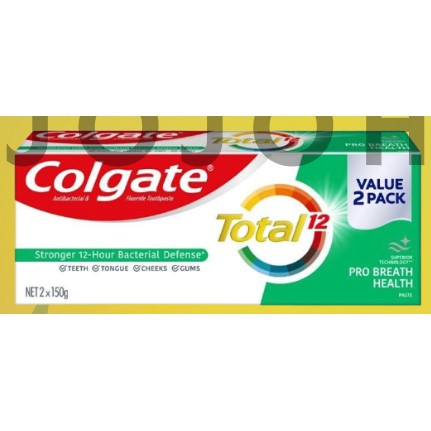 Colgate Total 12 Toothpaste 2x150g Colgate Total White Ubat Gigi Plaque ...