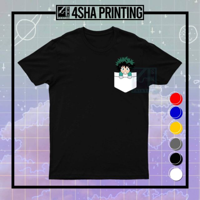 BOKU NO HERO ACADEMIA DEKU POCKET TEE KAWAI TSHIRT | 4SHA PRINTING ...