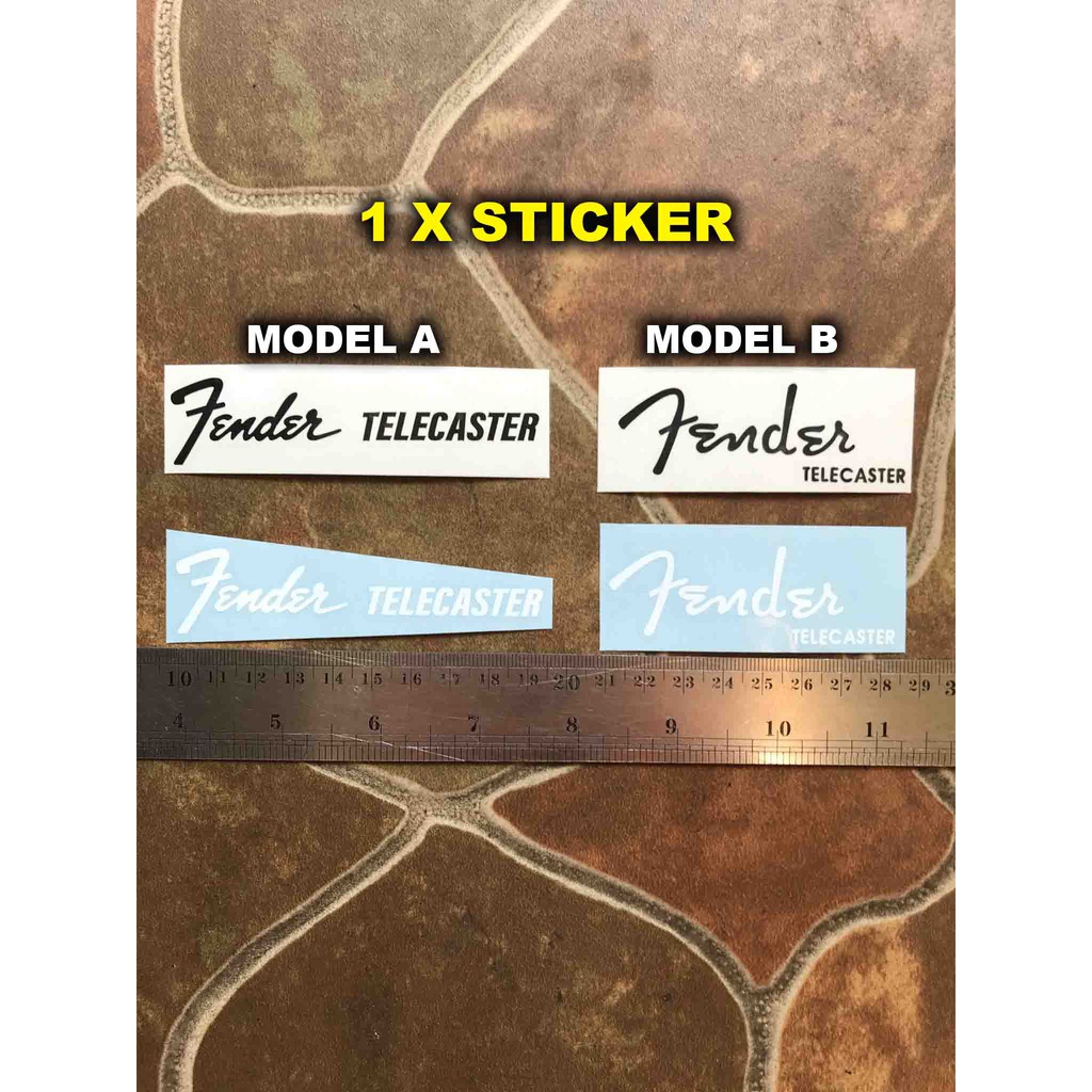 Guitar Fender Telecaster Tele Deluxe Sticker Headstock Electric ...