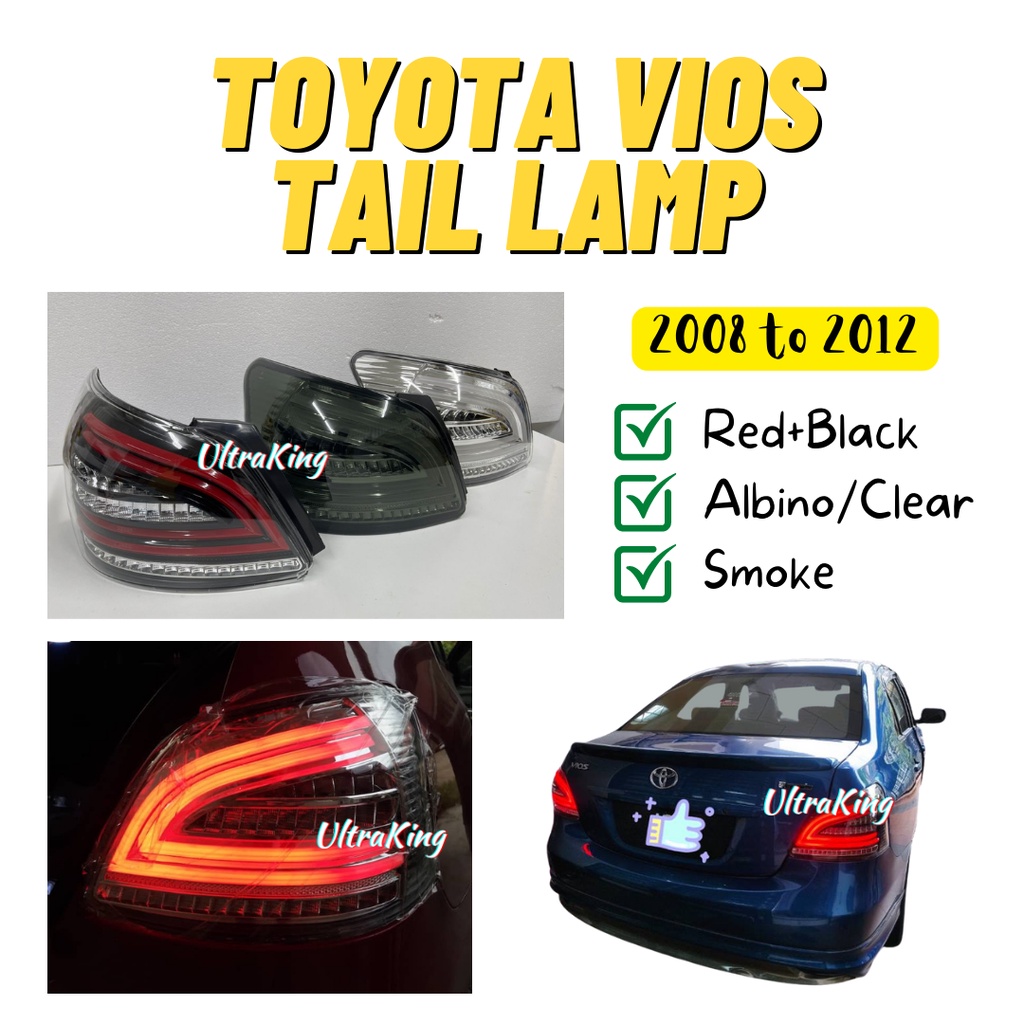 Toyota Vios 2008-2012 NCP93 Tail Lamp LED Light With Running Signal ...