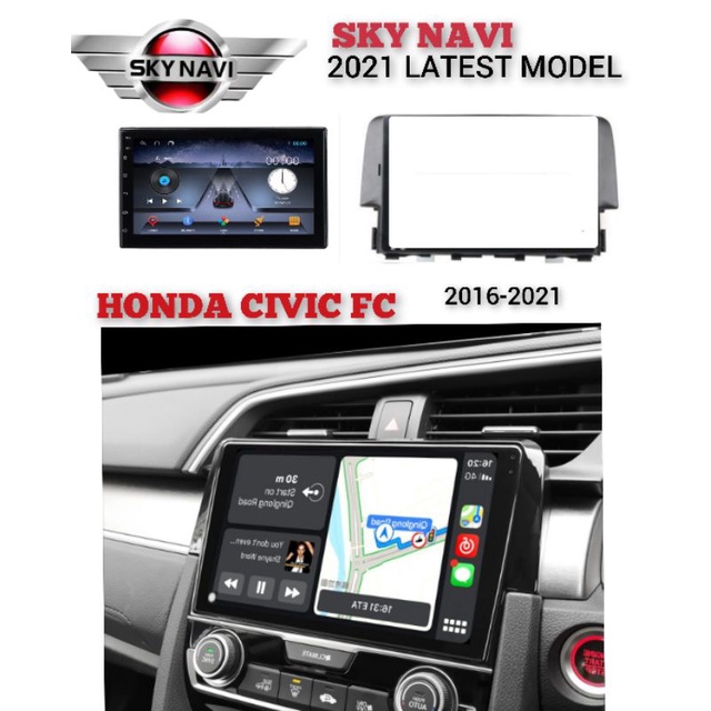 HONDA CIVIC FC 2016-2021 SKY NAVI HIGH SPEC CAR ANDROID PLAYER | Shopee ...