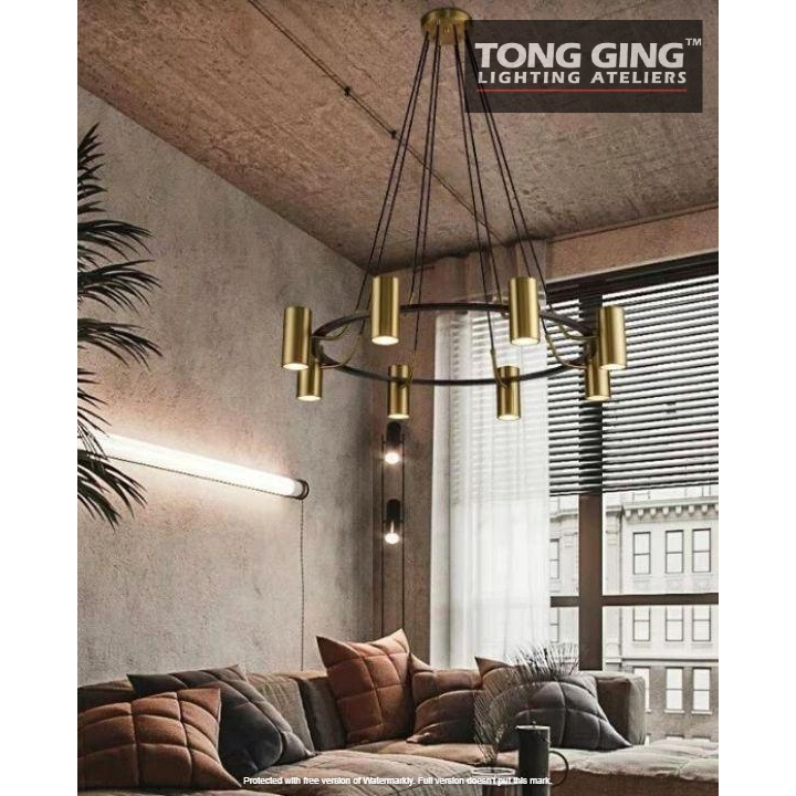 Ritana Gold and Black LED Pendant Light Lampu Hiasan Siling Gantung ...