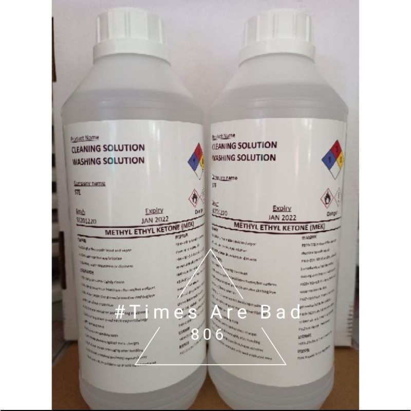 Cleaning Solution Washing Solution Printer Head Cleaner MEK Mek Methyl ...