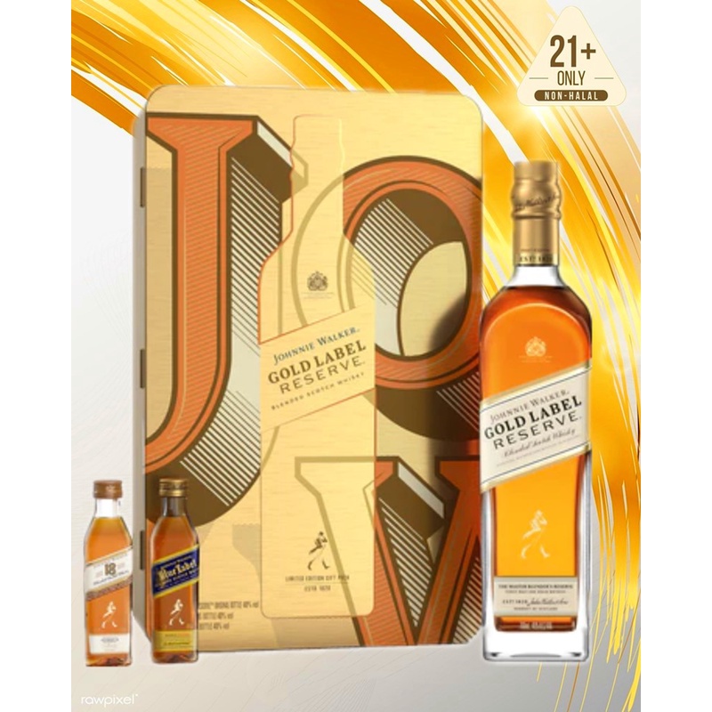 Johnnie Walker Gold Label Reserve Limited Edition Gift Box | Shopee ...