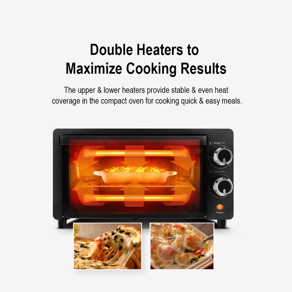 PANASONIC NT-H900 Compact Toaster Oven NT-H900KSK 9L Upper Lower ...