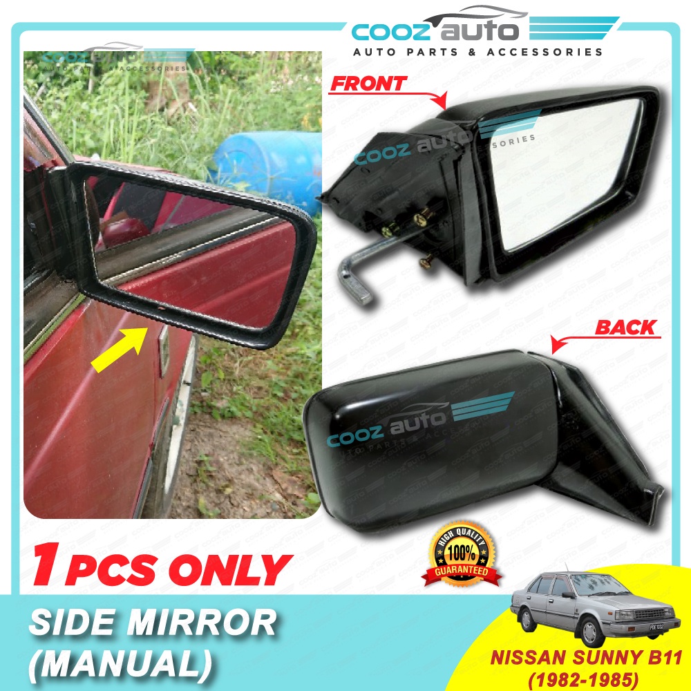 Nissan Sunny B11 1982 - 1984 Manual Adjustable Side mirror complete ...