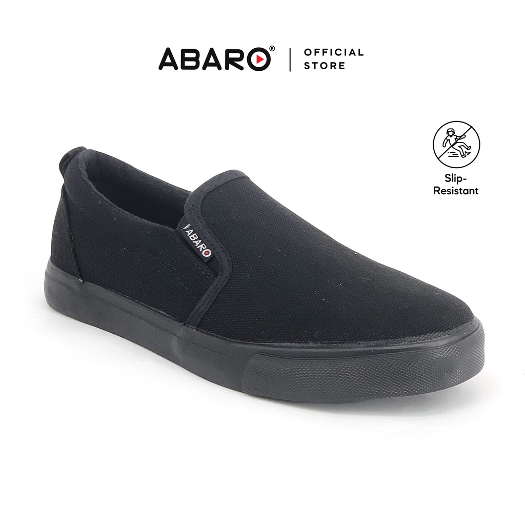 ABARO Unisex Slip Resistant-7295A 7295 Slip On Thick Rubber Insole Sneaker/School Shoes/Kasut ...