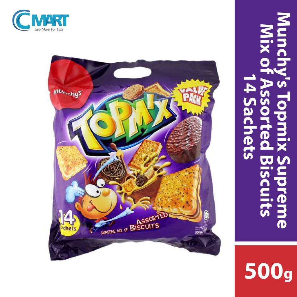 Munchy's Topmix Supreme Mix Of Assorted Biscuits 14 Sachets 500GM ...