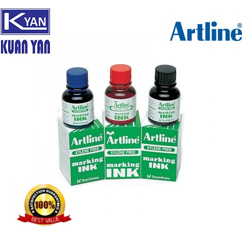 Artline Permanent Marking Ink INK 20cc (BLACK/BLUE/RED) | Shopee Malaysia