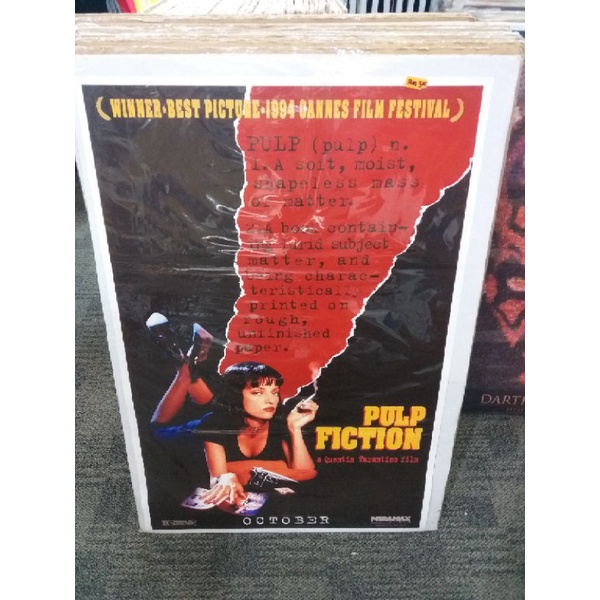 POSTER MOVIE PULP FICTION DESIGN 2 | Shopee Malaysia