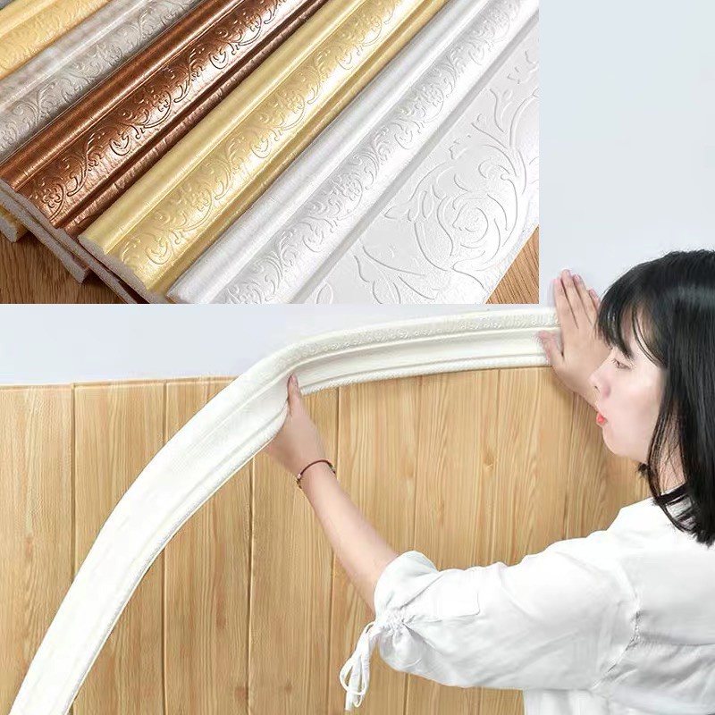 [Thick] Wall Border List Foam 3D 8mm Wallpaper Thick List Wall Border ...
