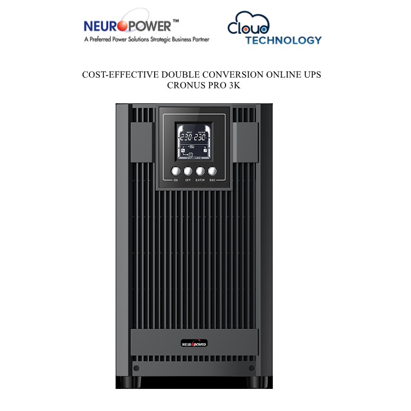 NEUROPOWER CRONUS PRO 3K TOWER 3000VA COST-EFFECTIVE DOUBLE CONVERSION ...