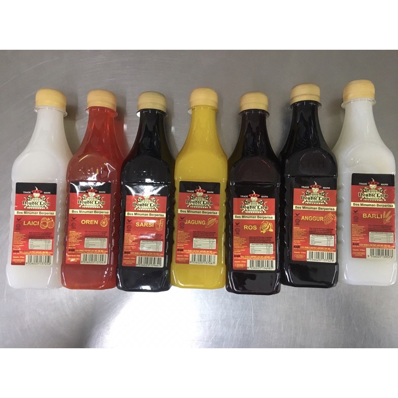 Double Lion Perisa minuman Oren/Barli/Laici/Jagung/Sarsi/Ros/Anggur ...