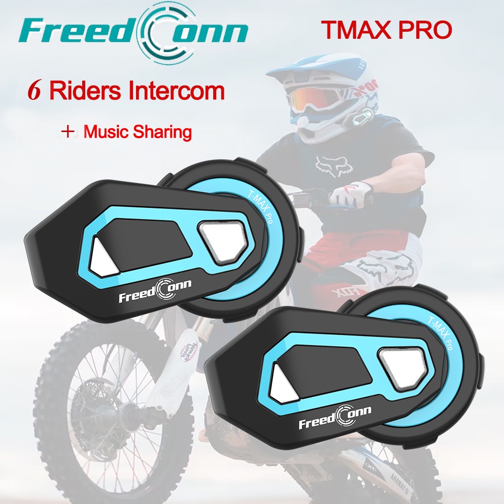 Freedconn T Max Pro Motorcycle Helmet Intercom Bluetooth Headset ...