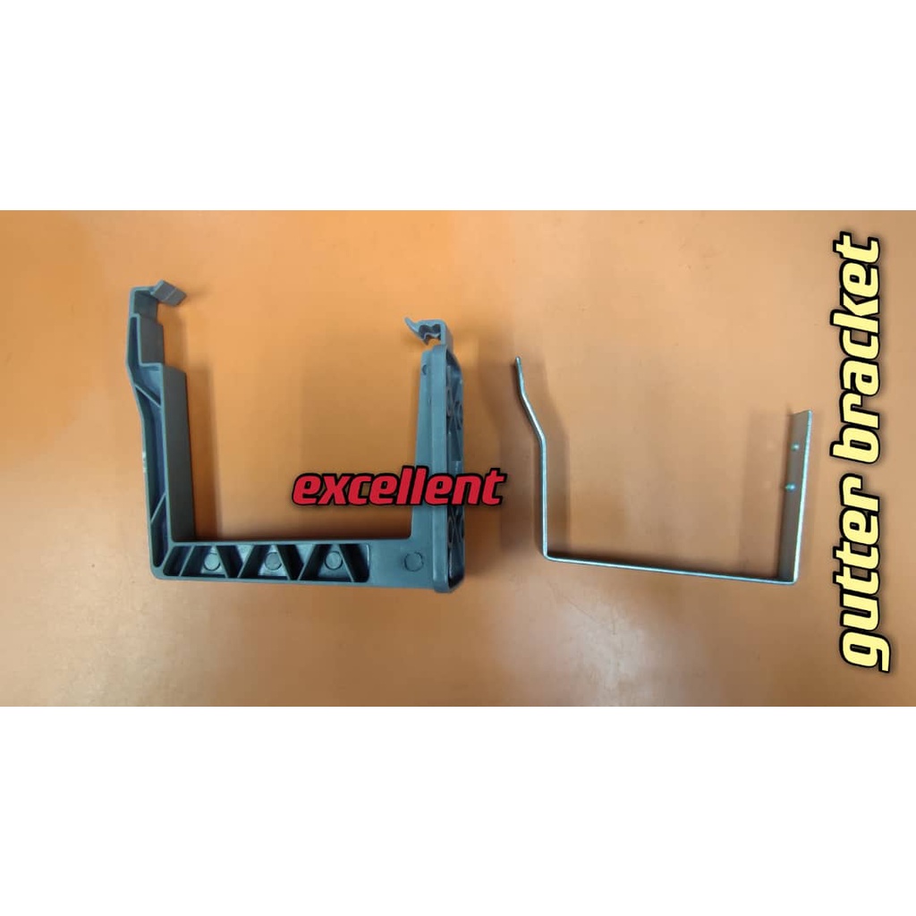 F300 Pvc Gutter Bracket Besi & Bracket PVC | Shopee Malaysia