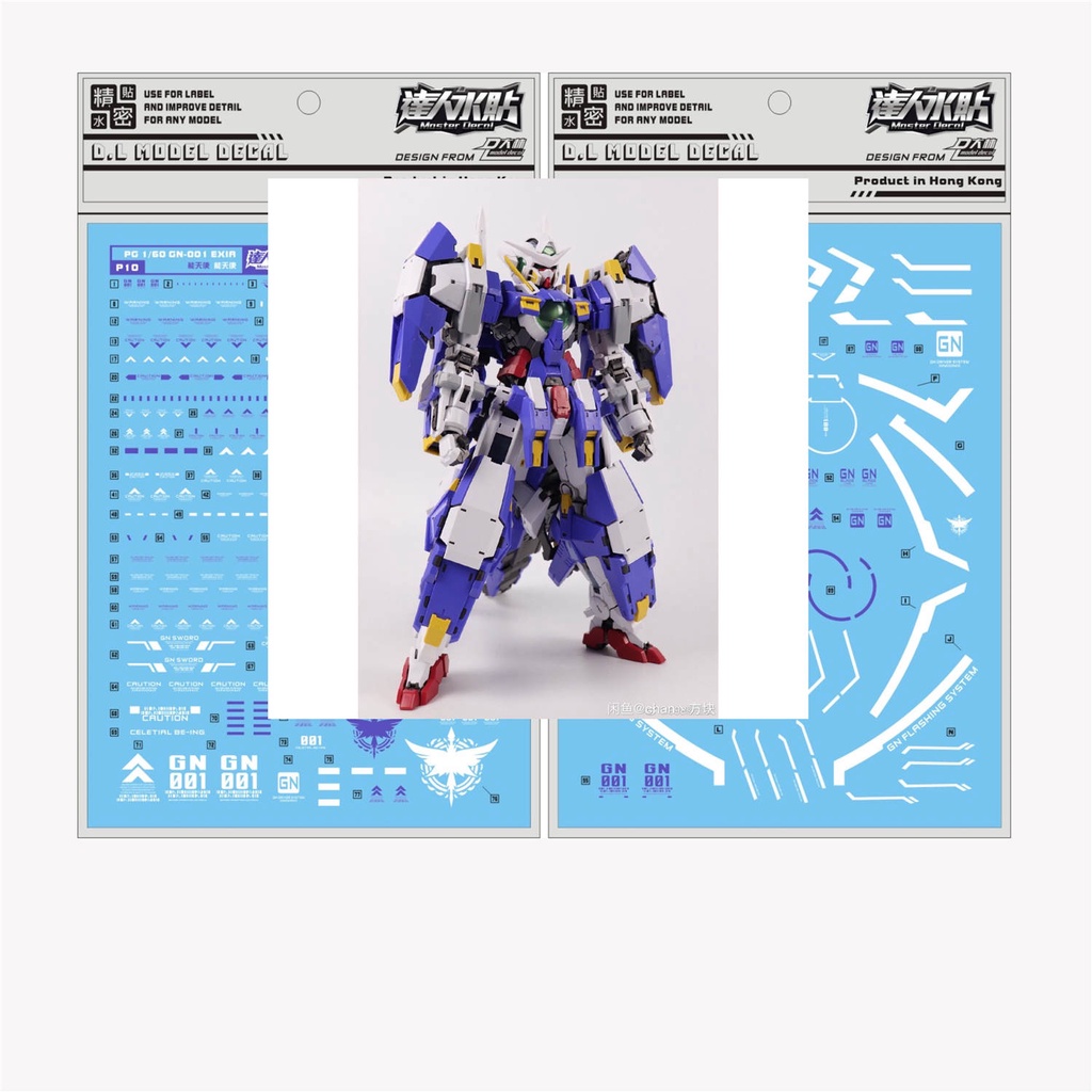 DALIN Waterslide Decal - P14 PG 1/60 Gundam GN-001/hs-A01 Avalanche ...