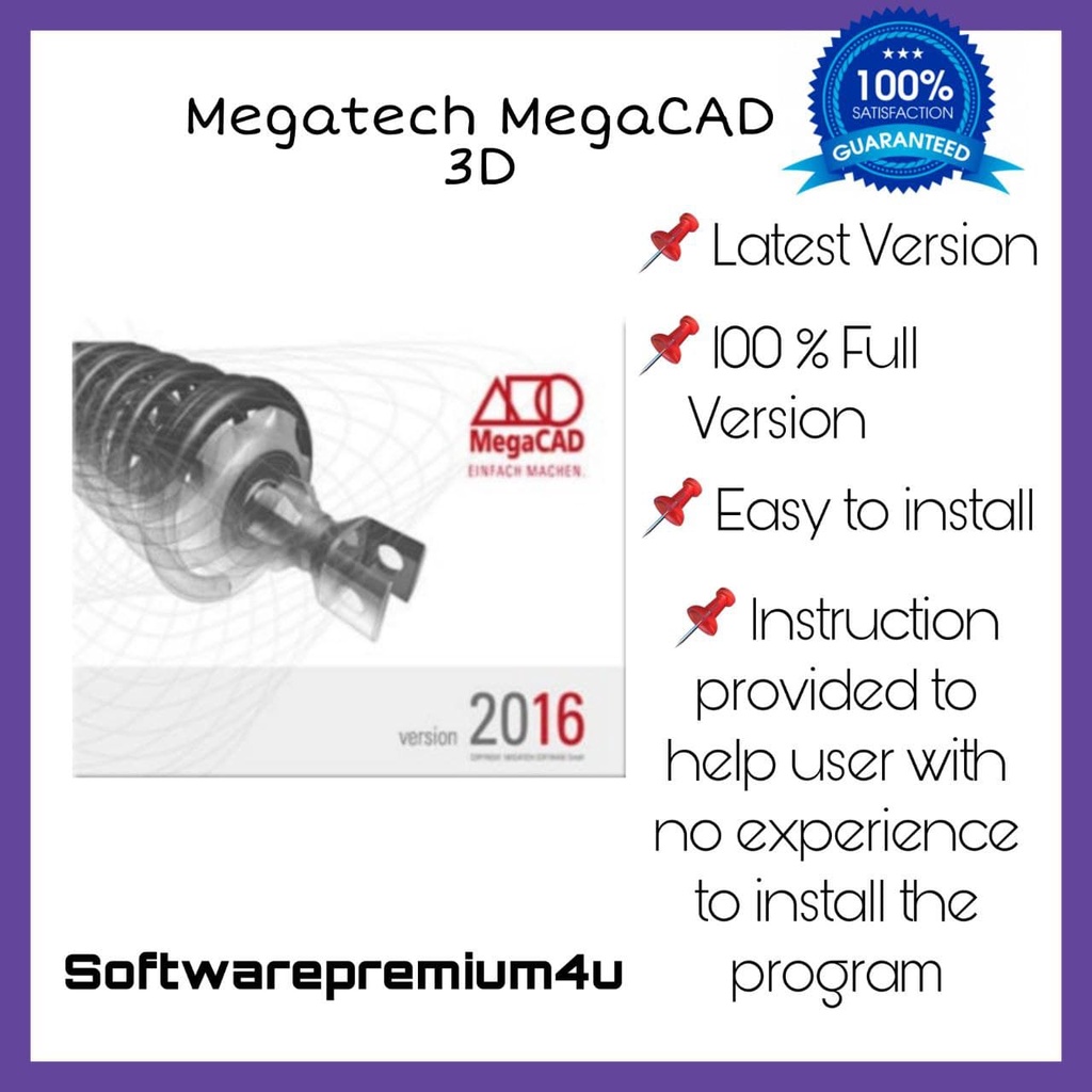 Megatech MegaCAD 3D 2016 🔥【Full Version】🔥 | Shopee Malaysia