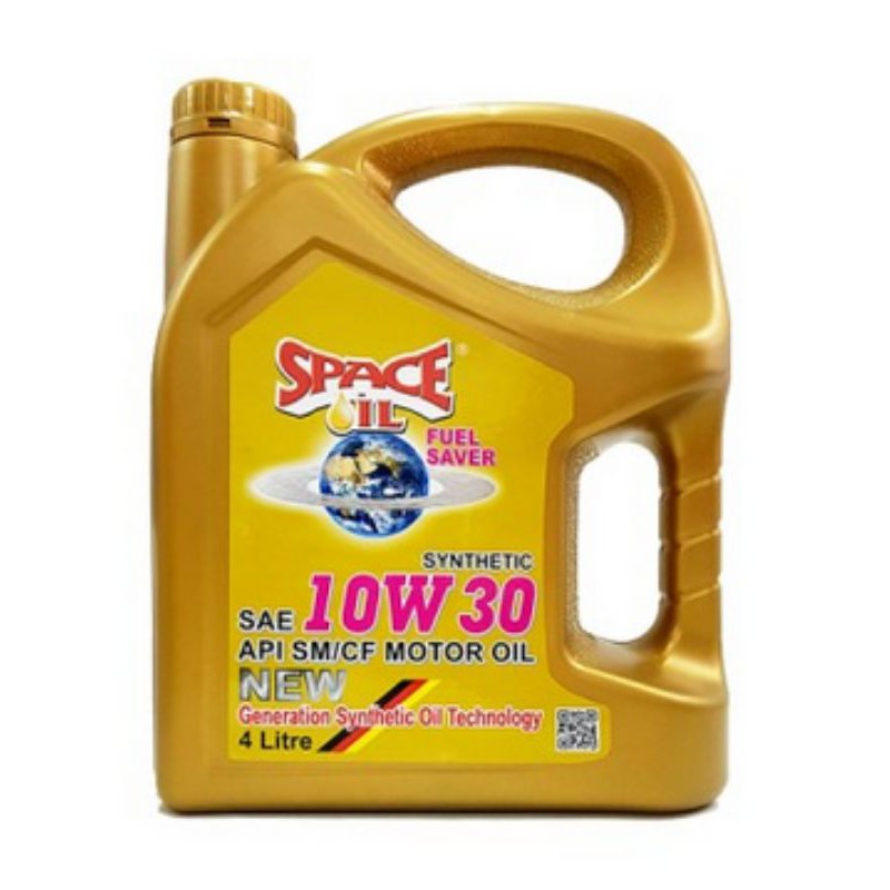 SPACE OIL - API SM/CF Motor Oil SAE 10W-30 Synthetic 4L New /honda ...