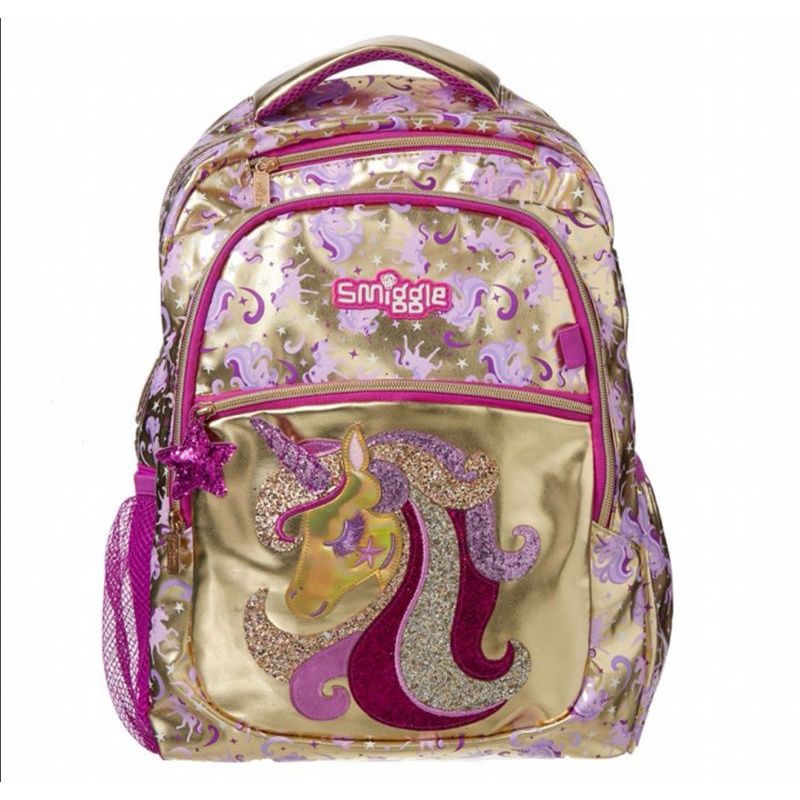 NEW SMIGGLE GOLD BACKPACK BEG SEKOLAH KANAK-KANAK | Shopee Malaysia