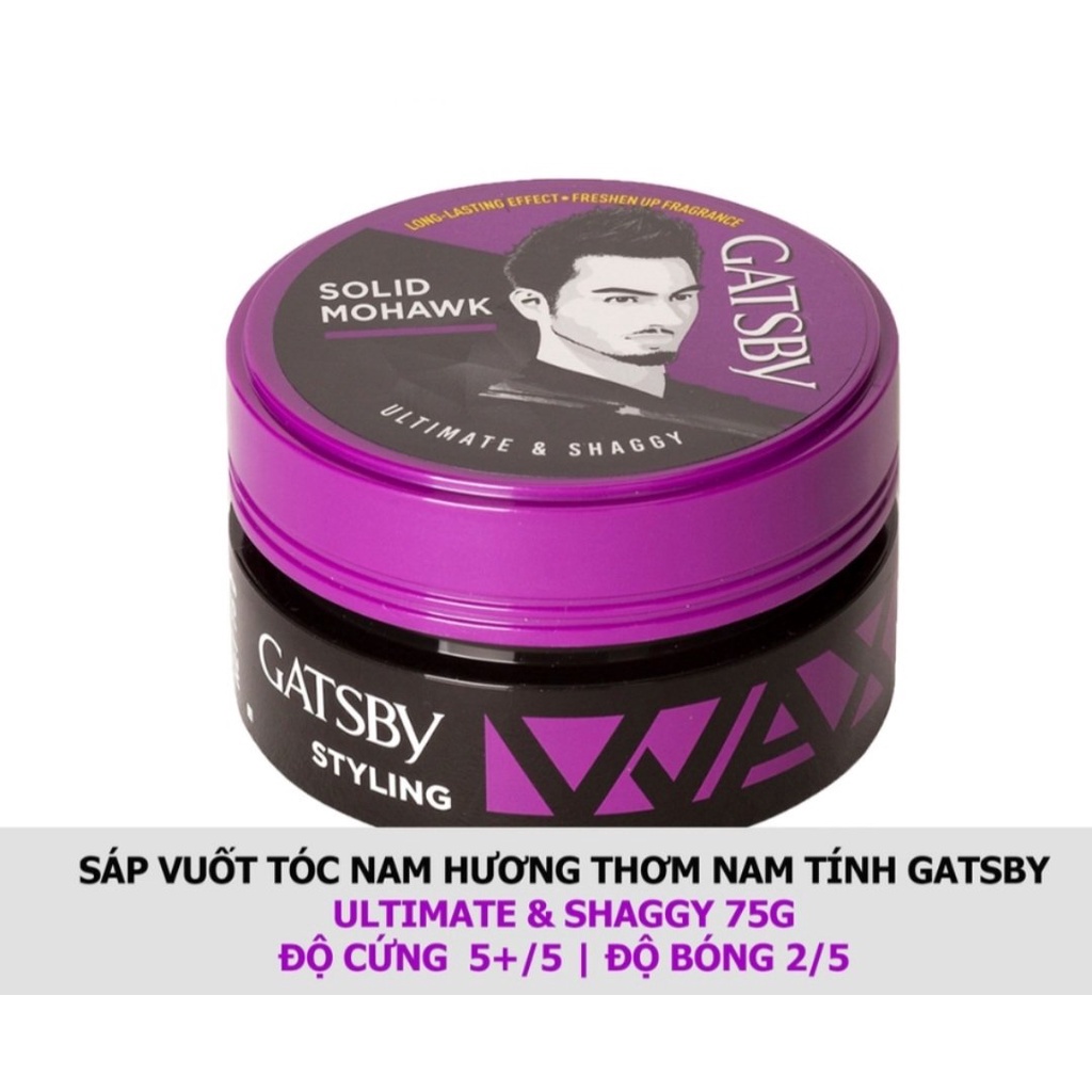 Gatsby Ultimate Shaggy styling wax hair 75g | Rambut lilin penggayaan ...